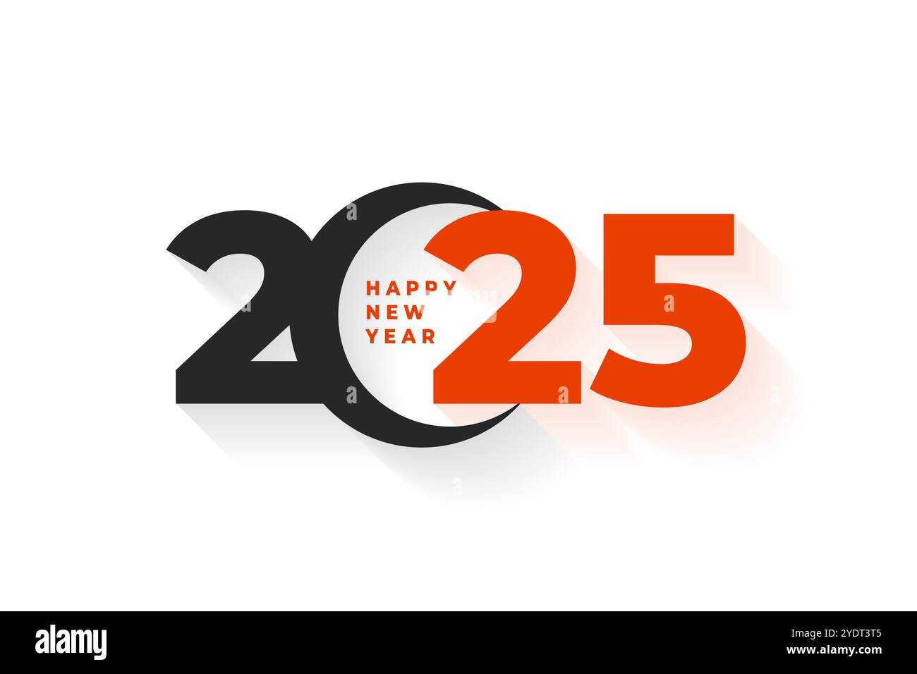 stylish 2025 new year holiday background vector Stock Vector Image ...