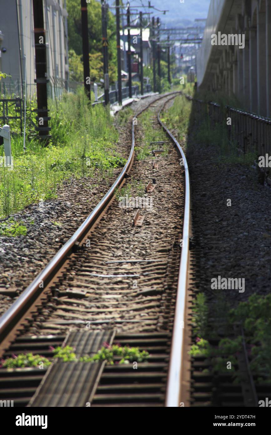 Straight rail track hi-res stock photography and images - Alamy
