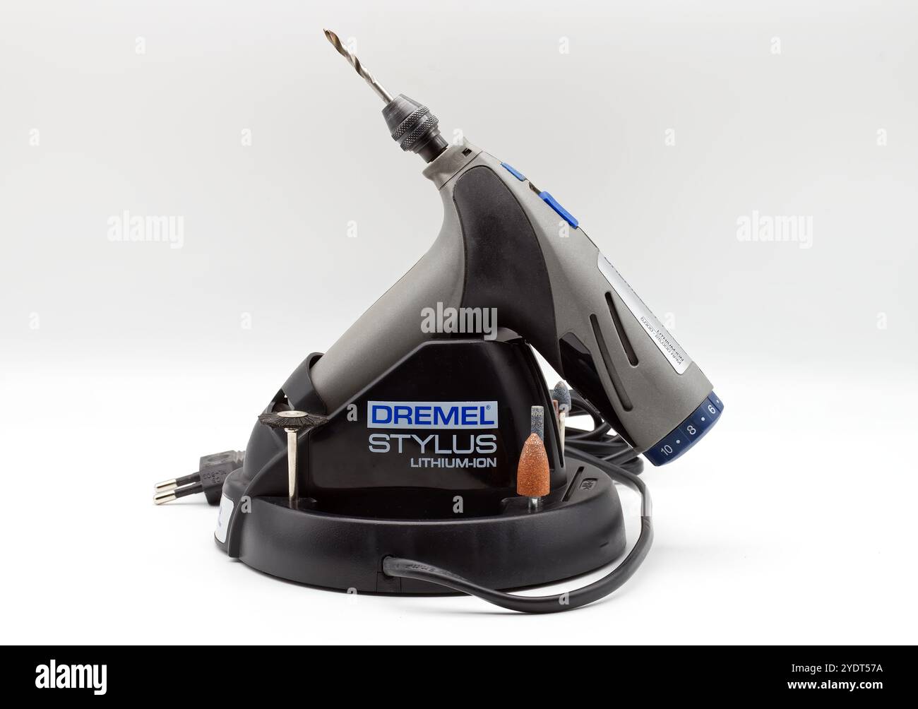 Dremel Stylus Lithium-ion drill isolated on white background Stock ...