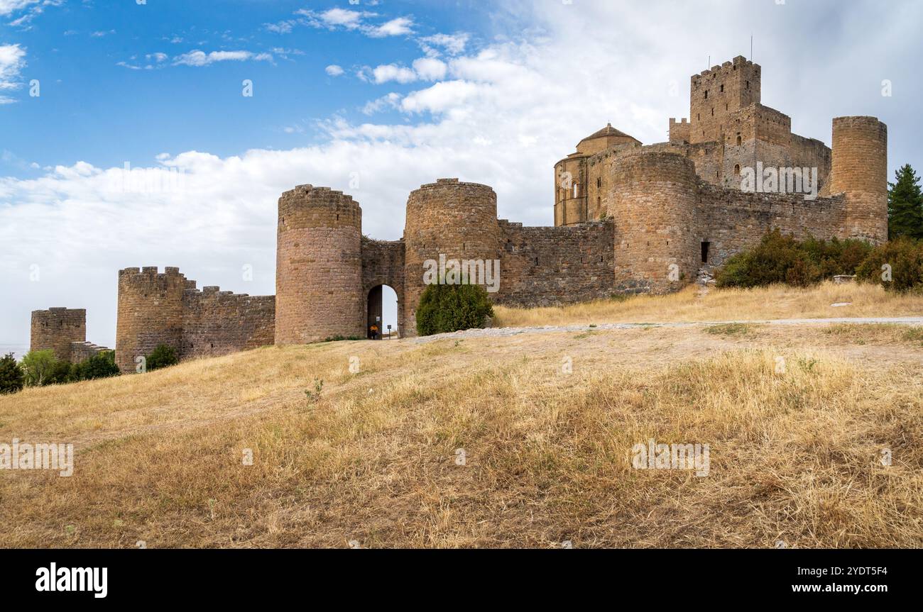 The Loarre Castle, Romanesque Castle and Abbey near the town of the ...