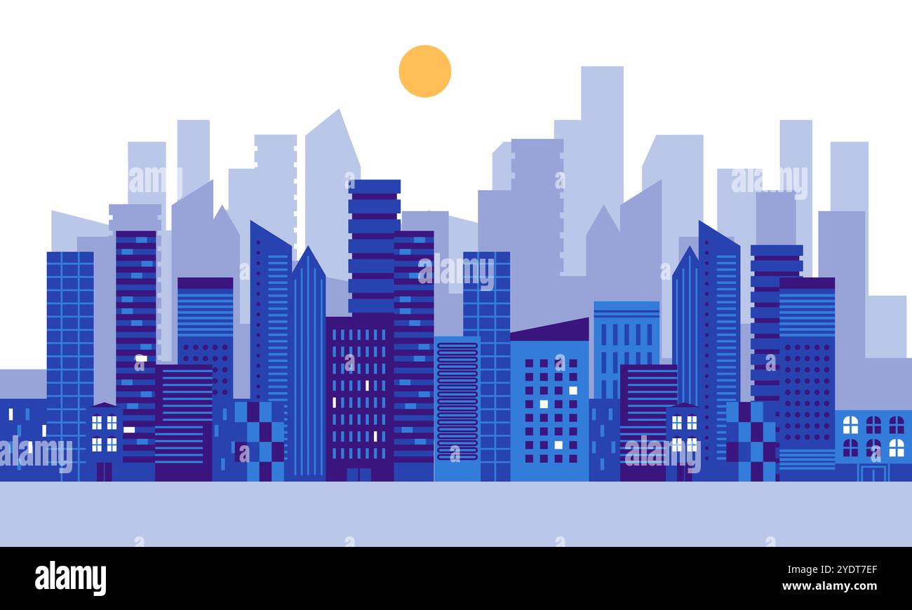 Horizontal skyscraper Stock Vector Images - Alamy