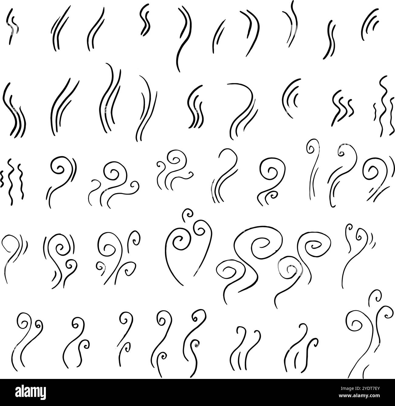 Smoke shapes hand drawn collection Stock Vector Image & Art - Alamy