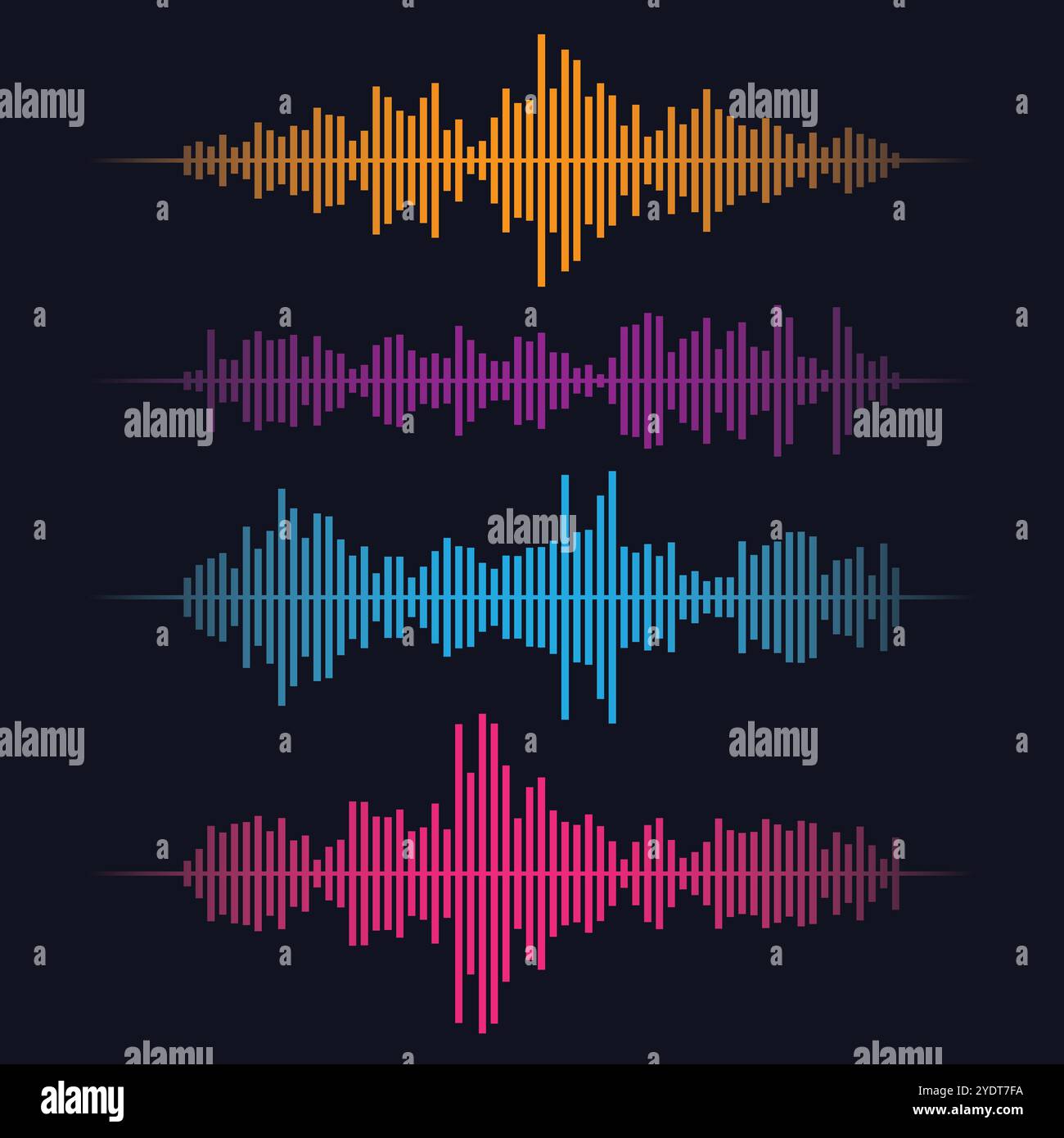 Sound audio wave Stock Vector Images - Alamy
