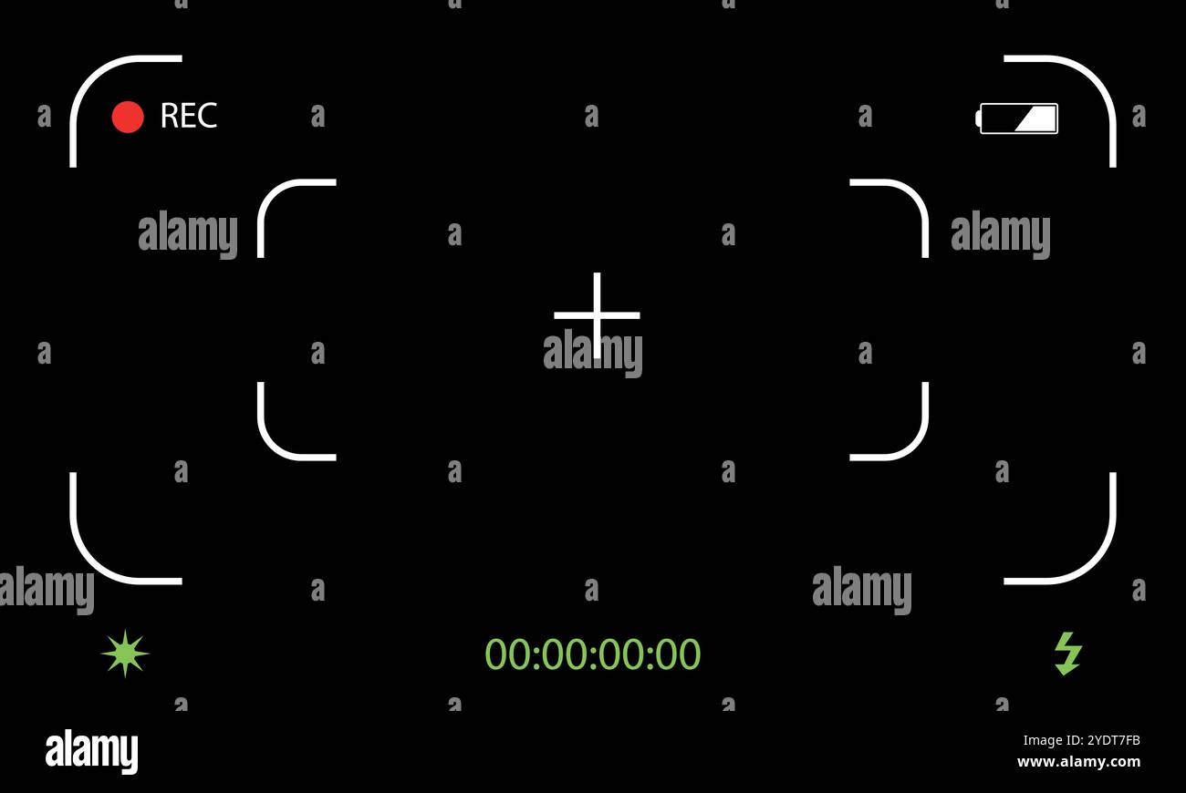 Camera frame. Interface viewfinder Stock Vector Image & Art - Alamy