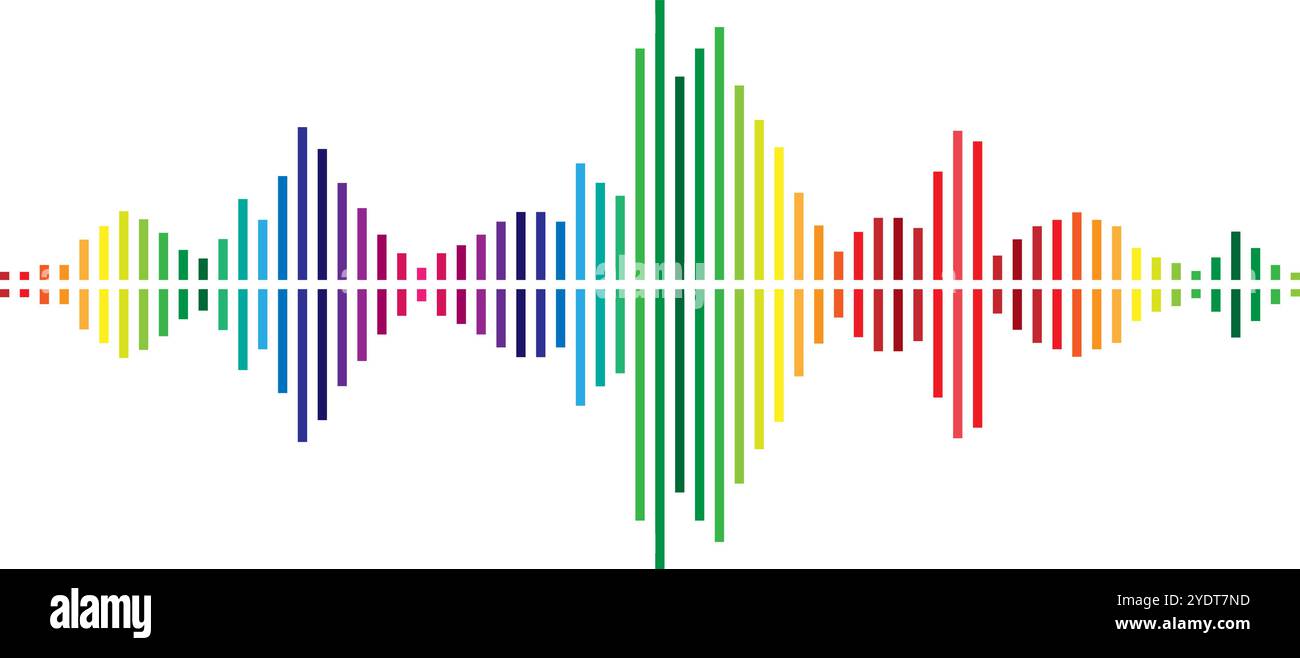 Voice recognition sound waves Stock Vector Images - Alamy