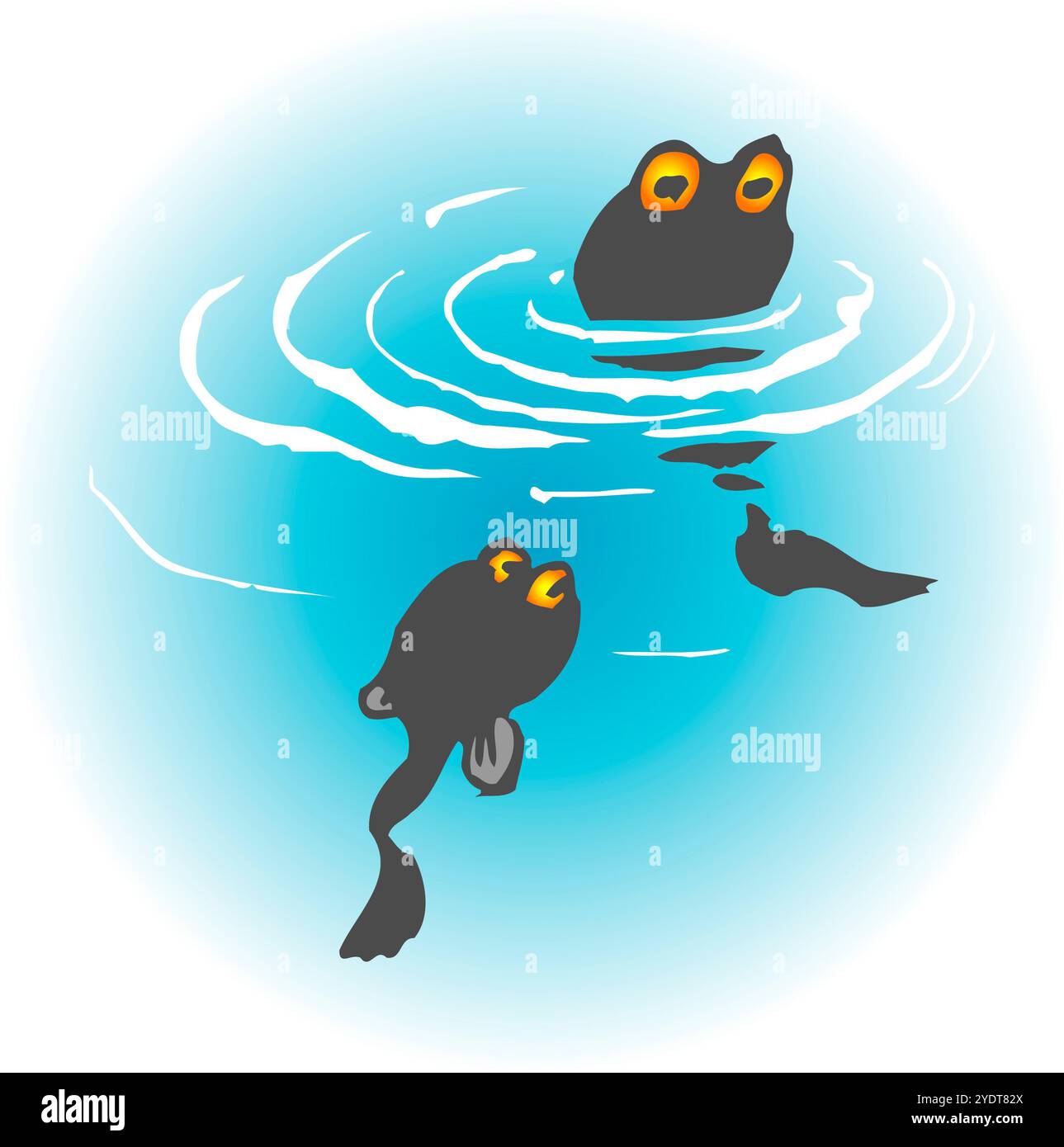 Amphibian illustrations hi-res stock photography and images - Alamy