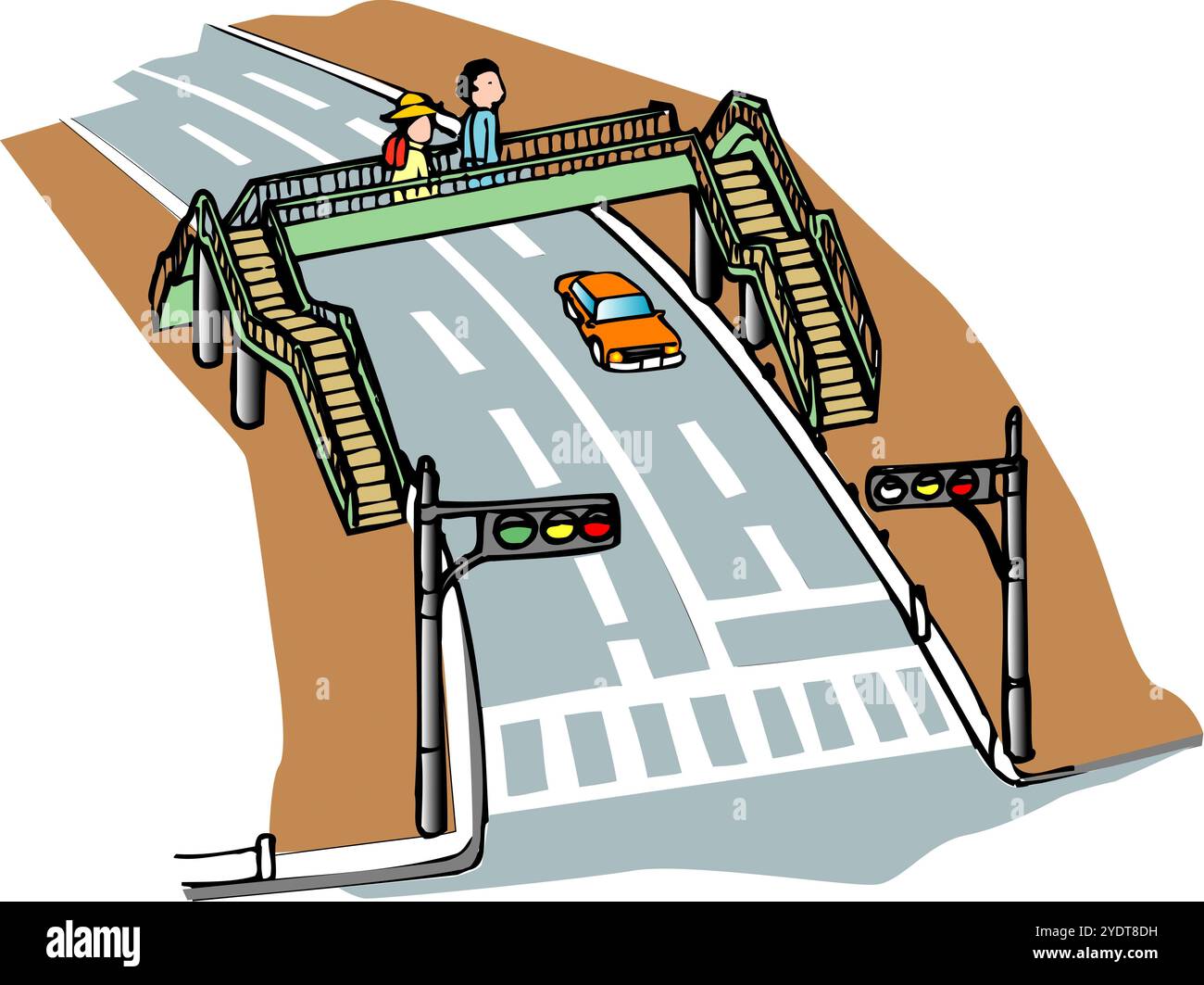 Road and bridge illustrations hi-res stock photography and images - Alamy
