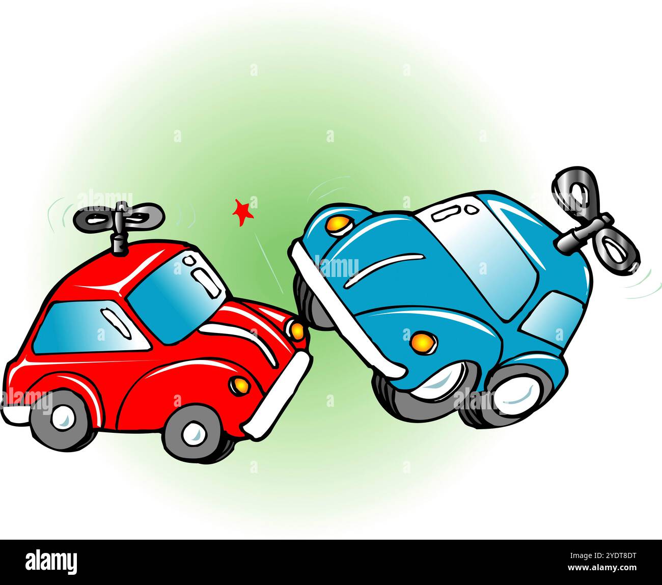 Road traffic automobile collision Cut Out Stock Images & Pictures - Alamy