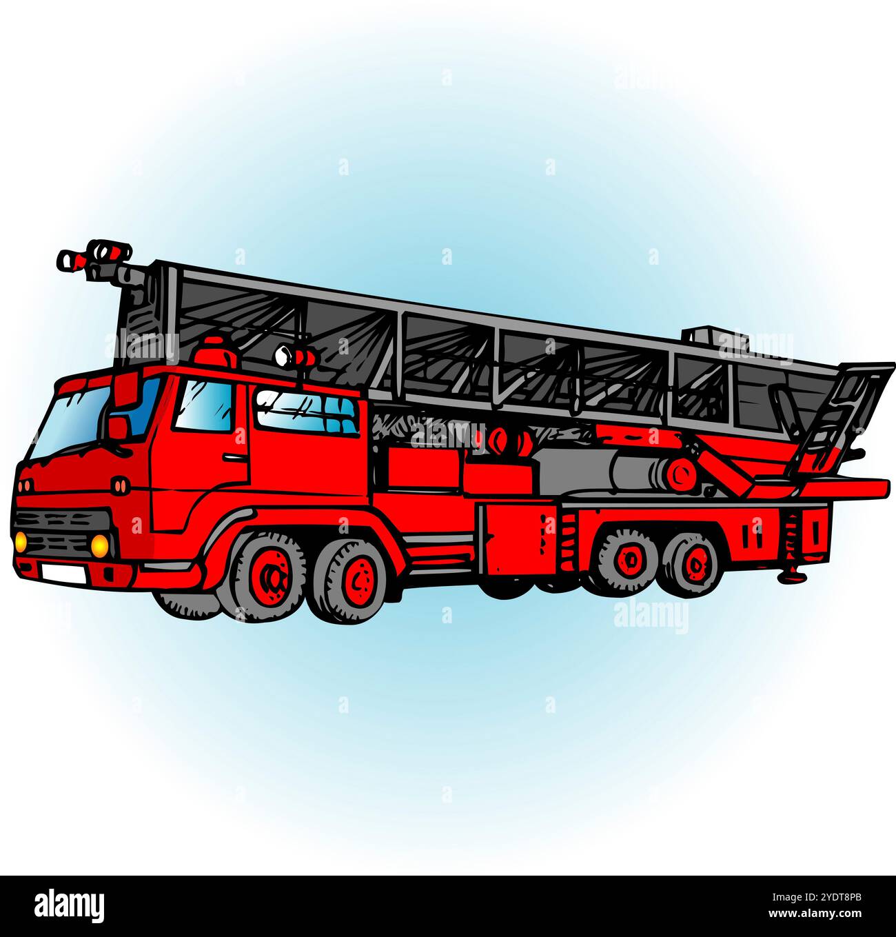 Hook and ladder fire truck hi-res stock photography and images - Alamy
