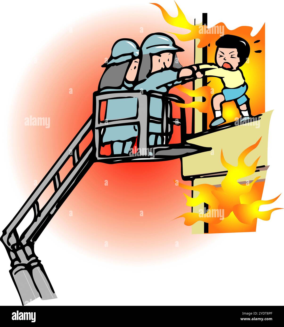 Hook and ladder fire truck hi-res stock photography and images - Alamy