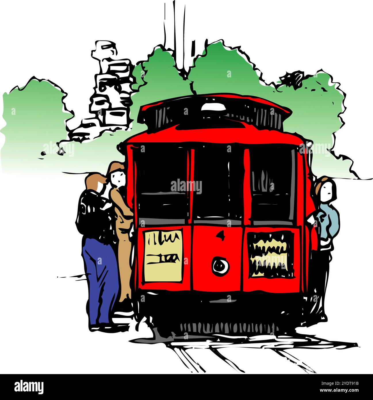 Cable car rail Cut Out Stock Images & Pictures - Alamy