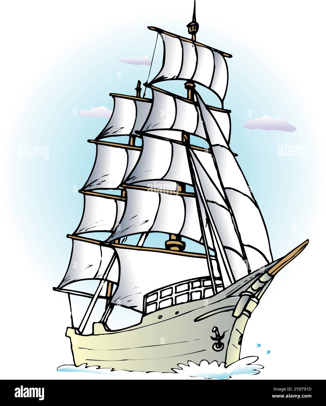 Boat sailing sea Cut Out Stock Images & Pictures - Alamy