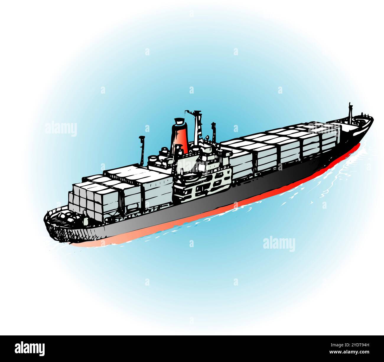 Container ship Cut Out Stock Images & Pictures - Alamy