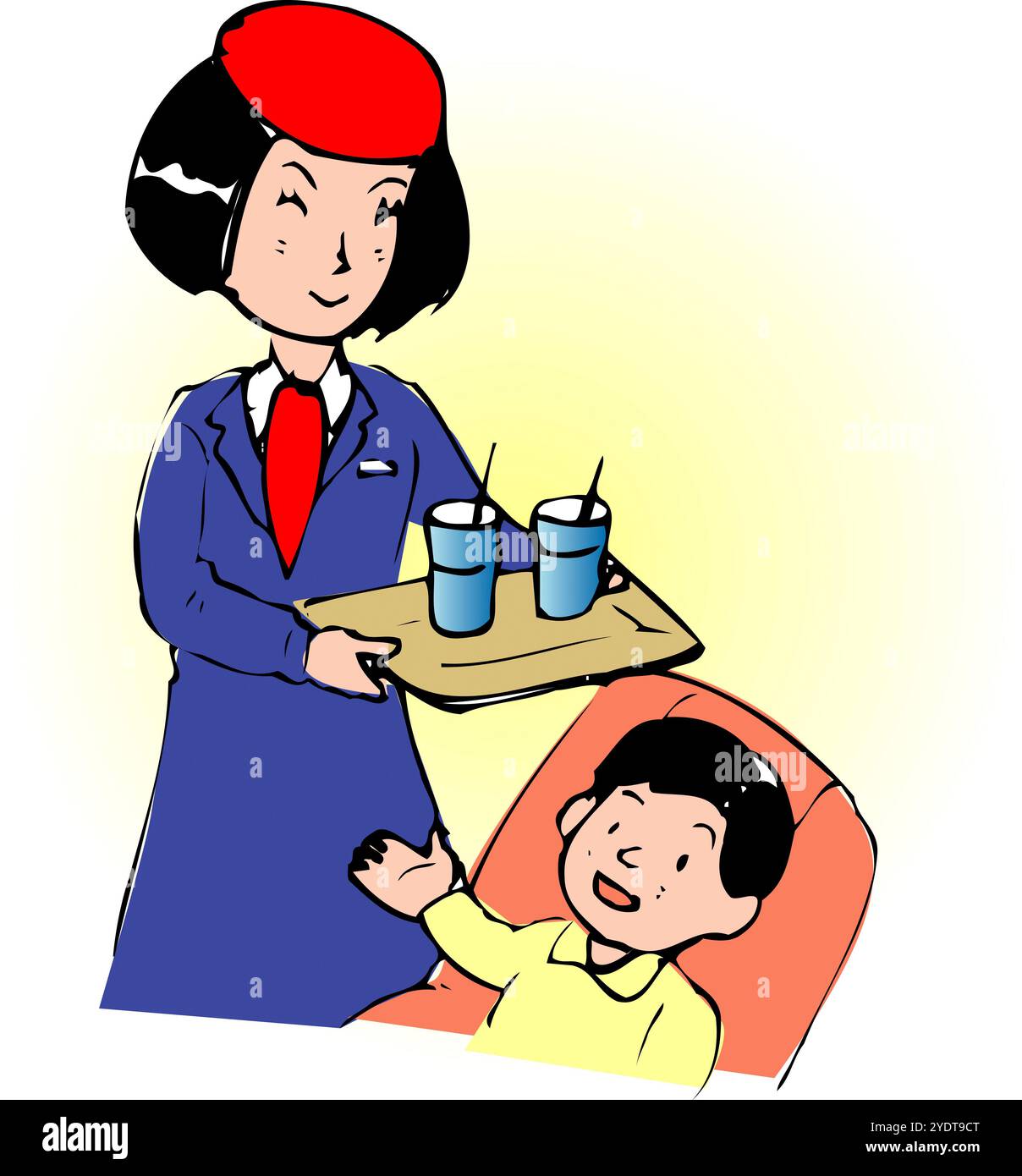 Airplane in the flight Cut Out Stock Images & Pictures - Alamy