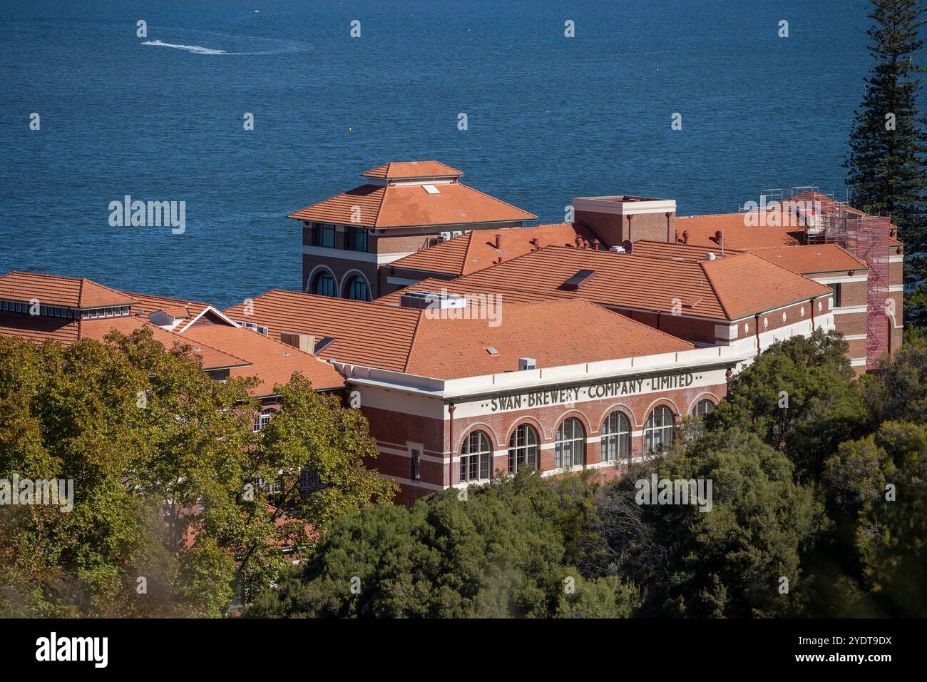 The historical Swan Brewery building in Perth, Australia, with its ...