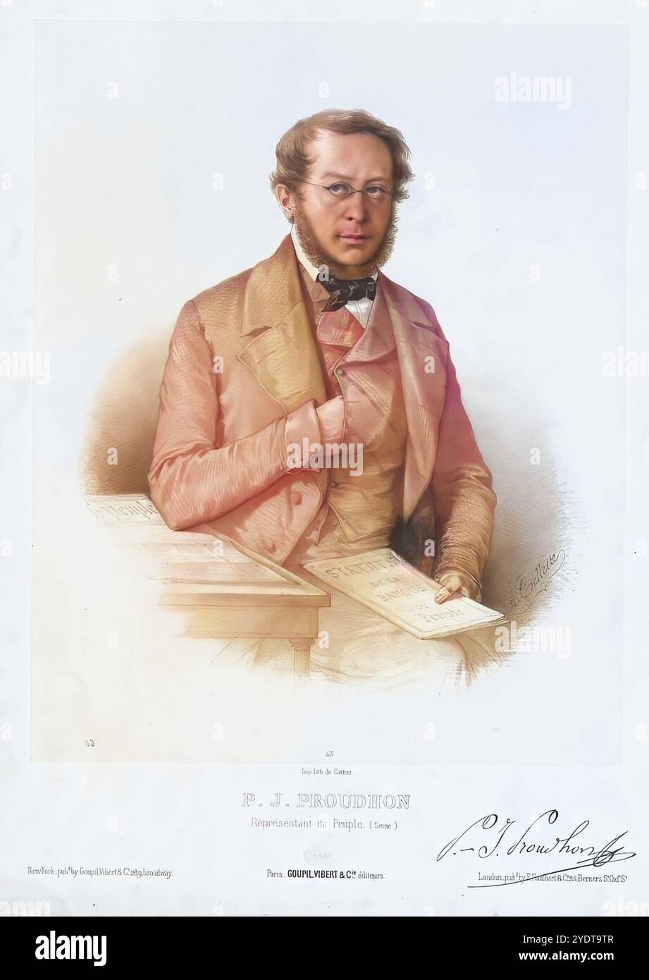 Pierre-Joseph Proudhon (1809-1865) was a French journalist, philosopher ...