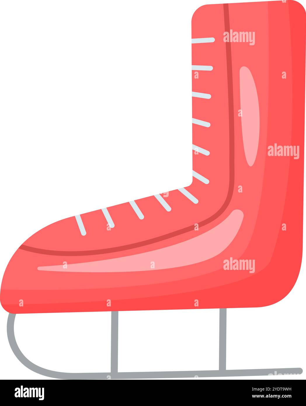Red ice skate on isolated background Stock Vector Image & Art - Alamy