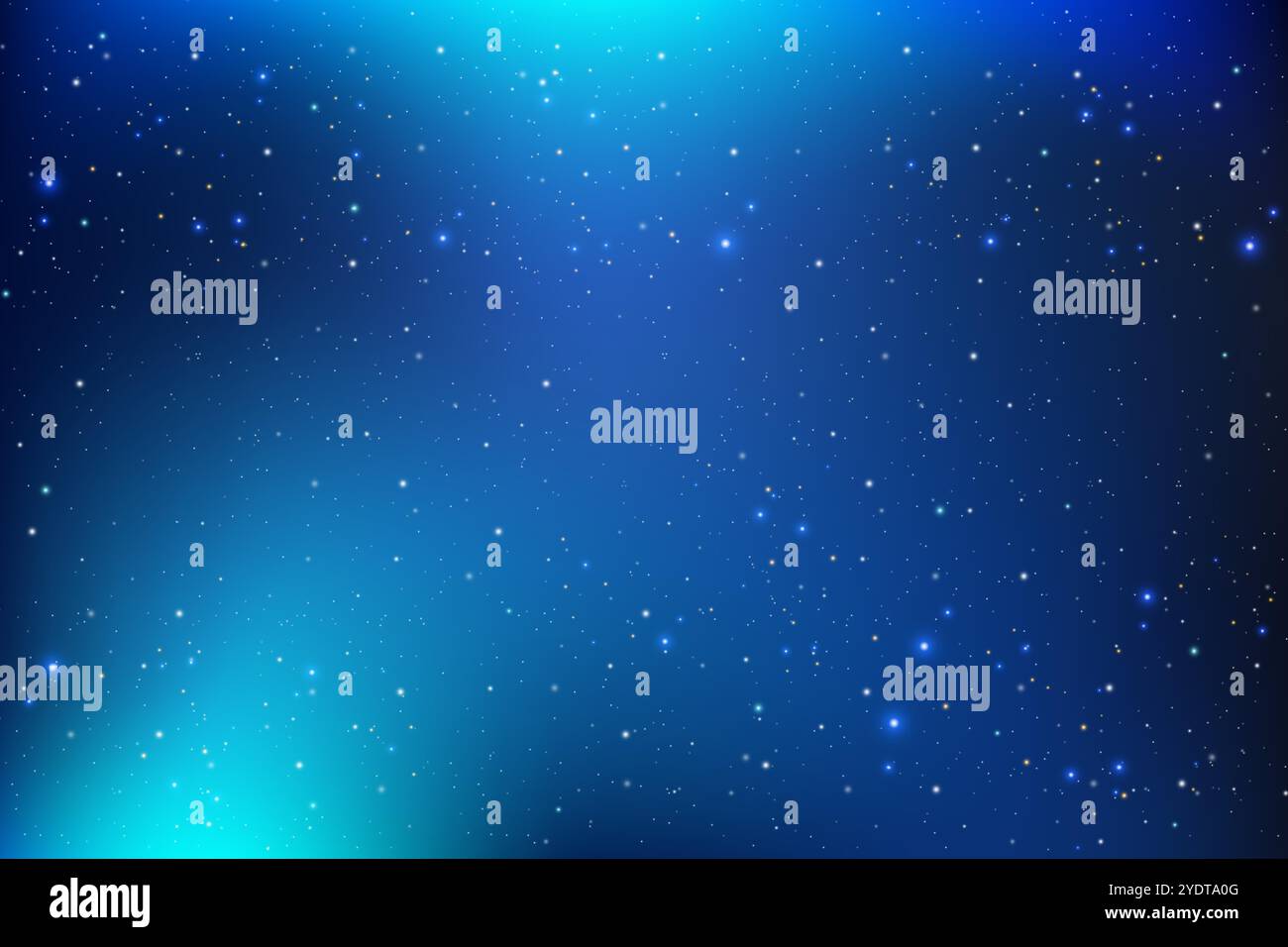 Blue space background with stars and sparkles. Vector night dark ...