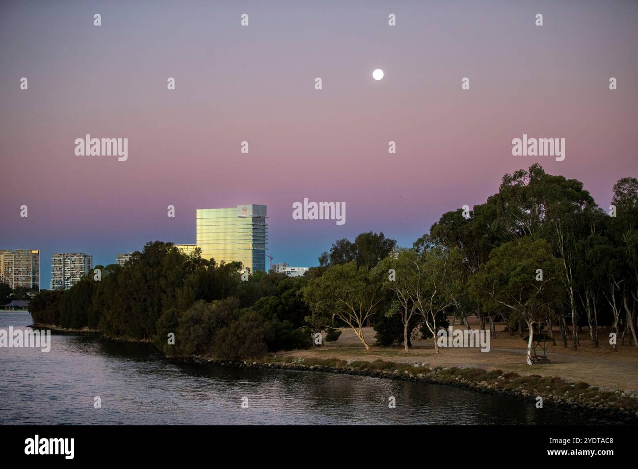 Serene landscape featuring silhouette hi-res stock photography and ...