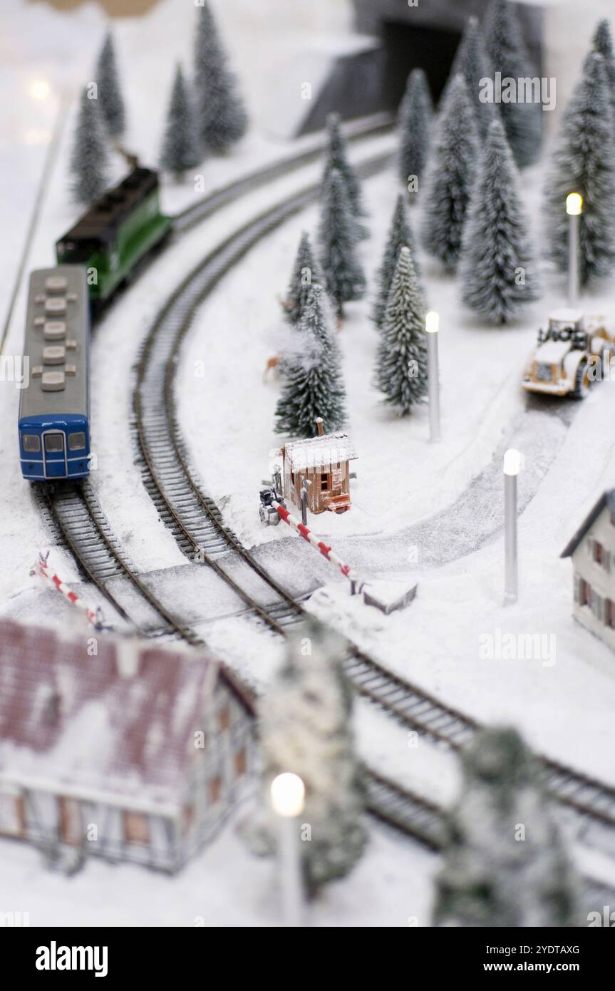 Miniature snow country Stock Photo - Alamy