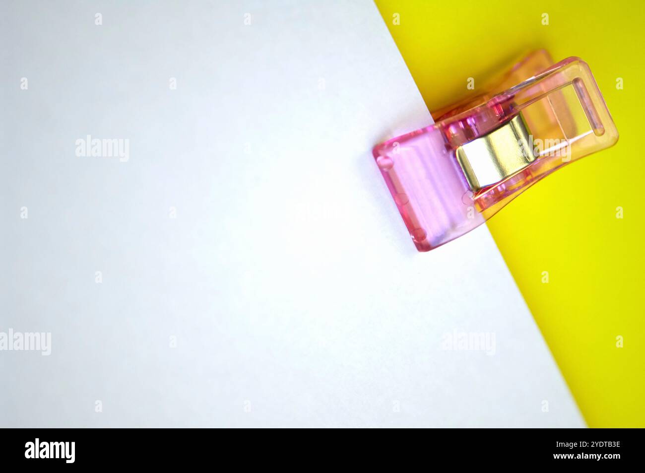 Paper stuck in clip Paper stuck in clip Stock Photo - Alamy