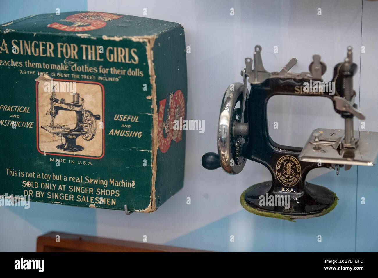 Perth Australia 2024-03-18 The image features a vintage Singer sewing ...