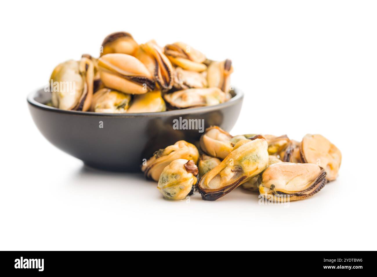 Steamed mussels cooked in Cut Out Stock Images & Pictures - Alamy