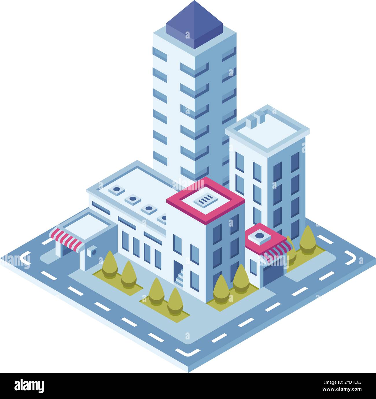 City commercial spaces Stock Vector Images - Alamy