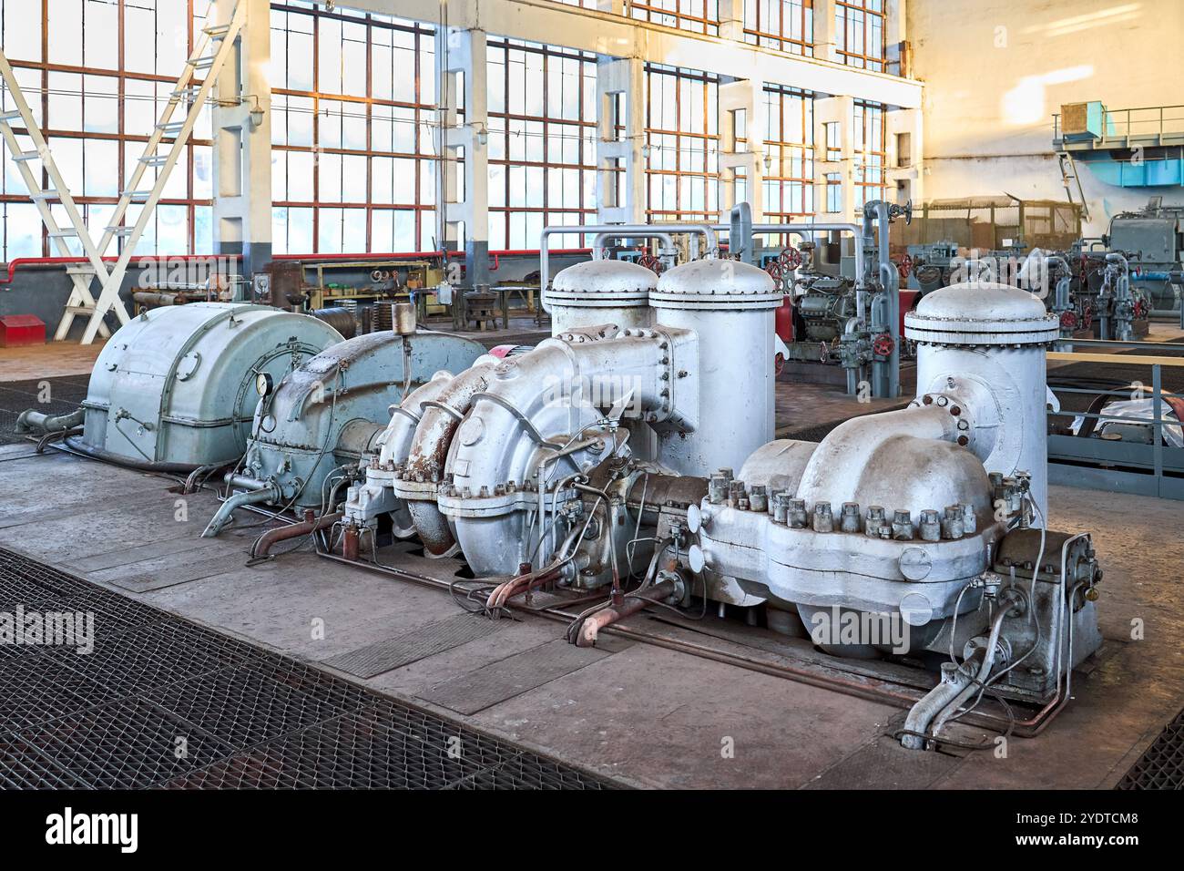 Compression department machinery. Chemical industrial interior Example ...