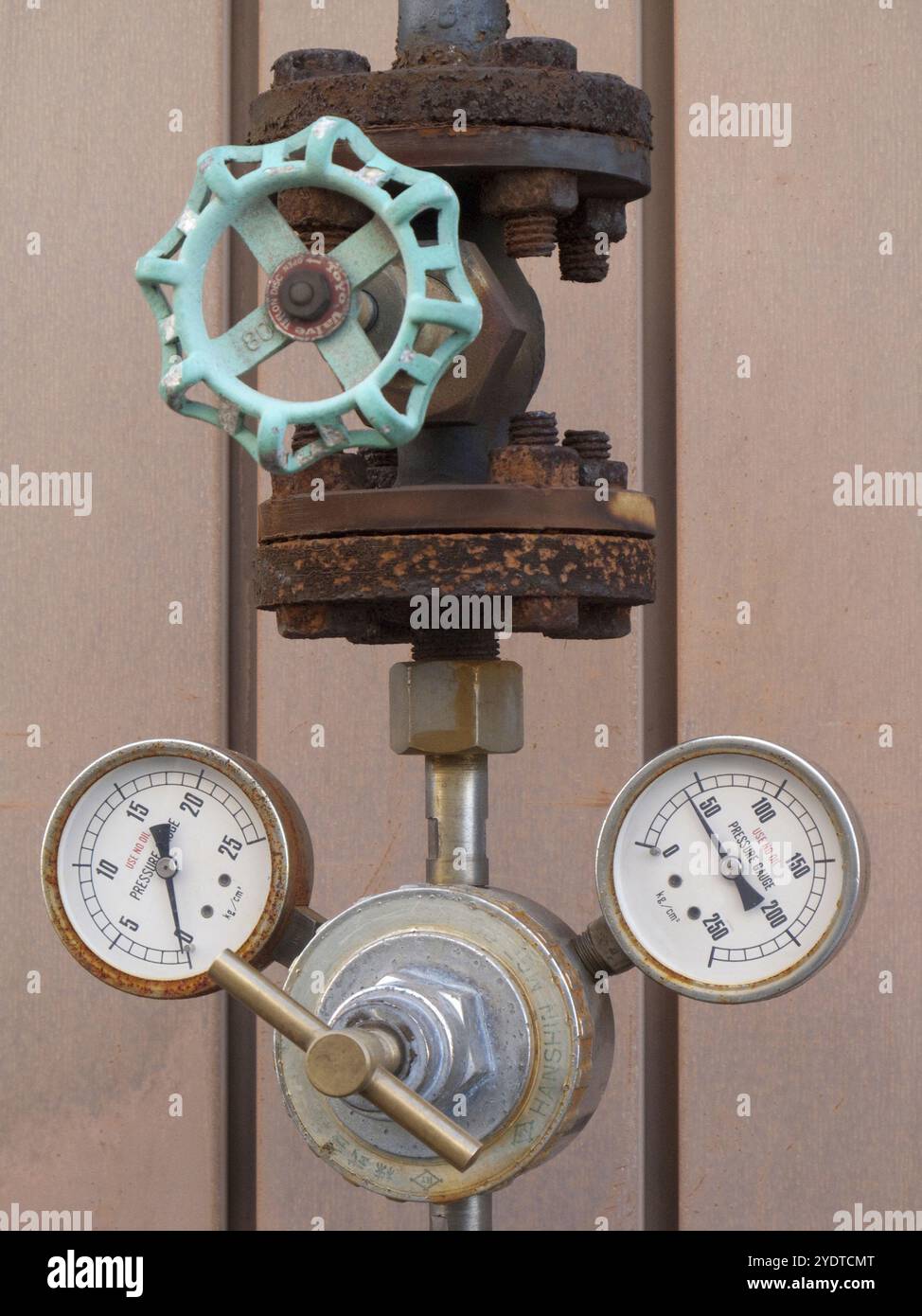 Valves and meters Stock Photo - Alamy