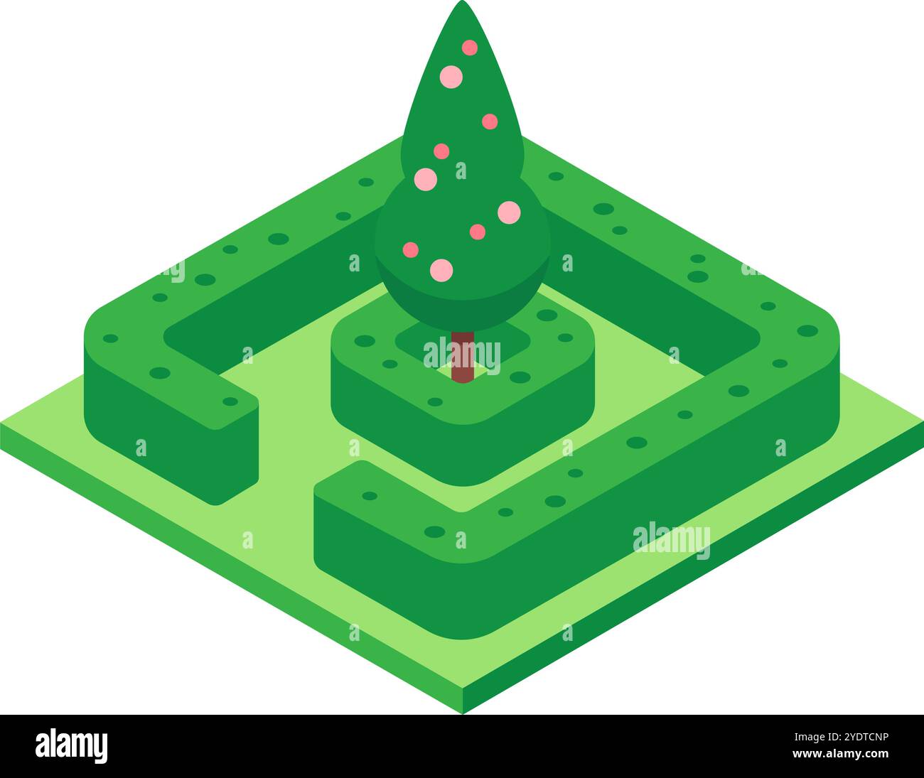 Hedge maze Stock Vector Images - Alamy