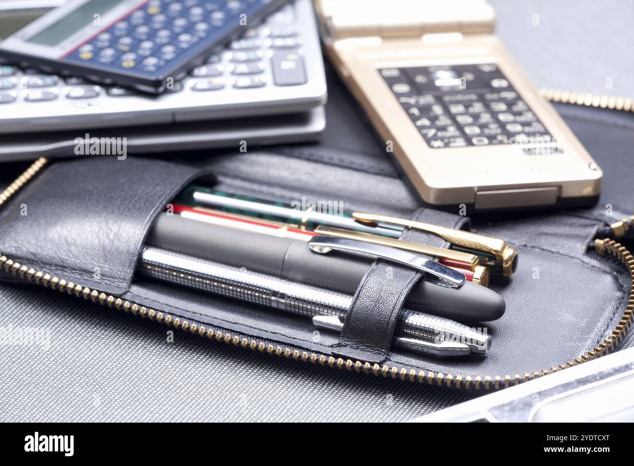 Office table calculator pen hi-res stock photography and images - Alamy