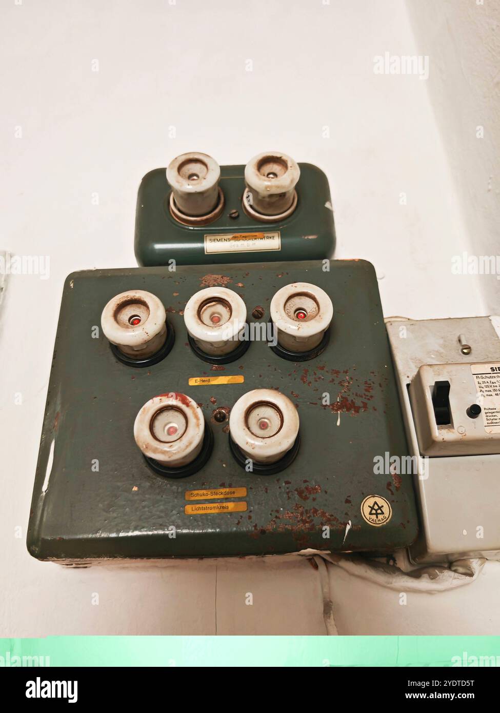 In An Analog Control Room Controlling Machines And Working Processes In An Analog Control Room