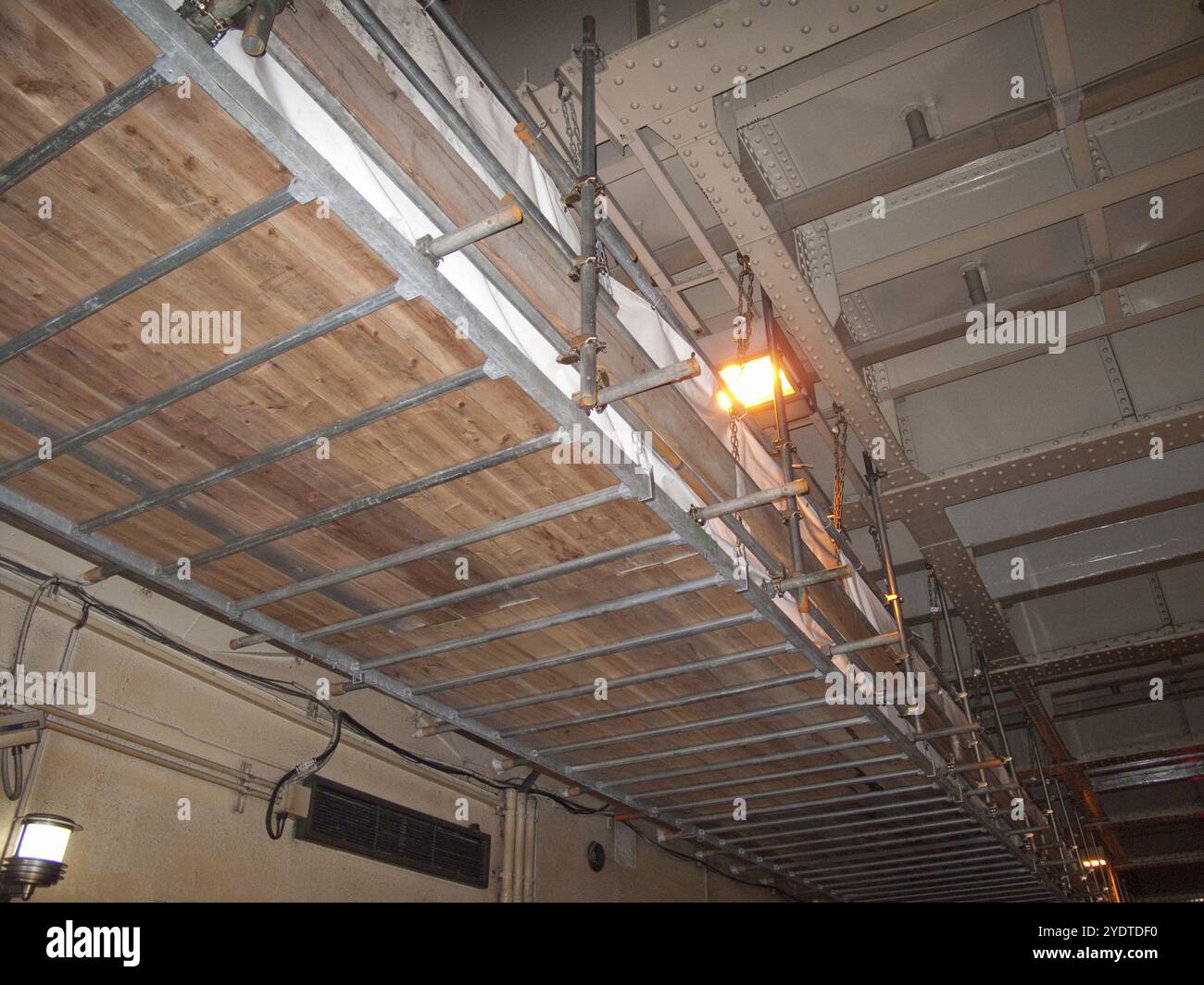 Scaffolding for ceiling construction Stock Photo - Alamy