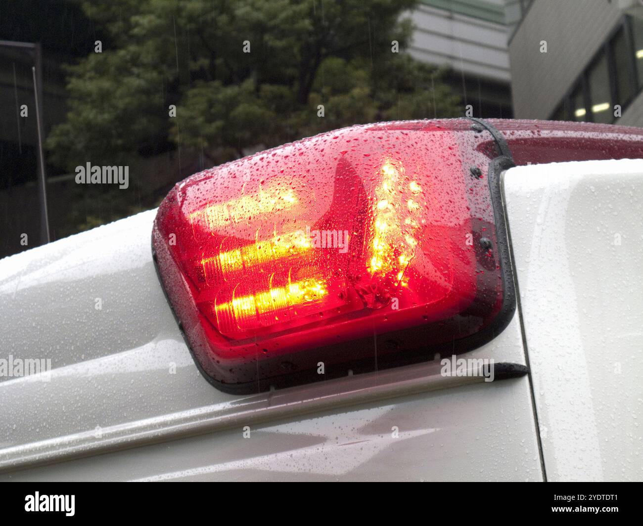 Red light on ambulance Stock Photo - Alamy