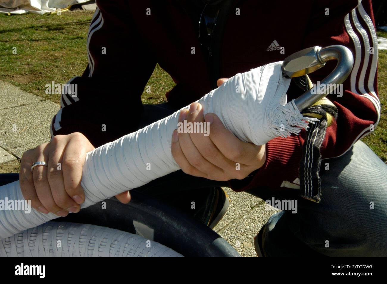 bungee jumping, jumping from great height with an elastic cord bungee ...