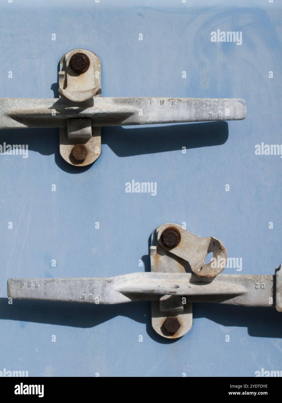 Container opening and closing lock Stock Photo - Alamy