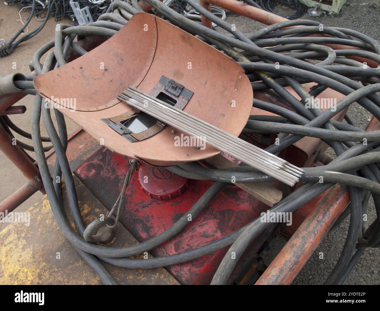 Electric welding masks Stock Photo - Alamy