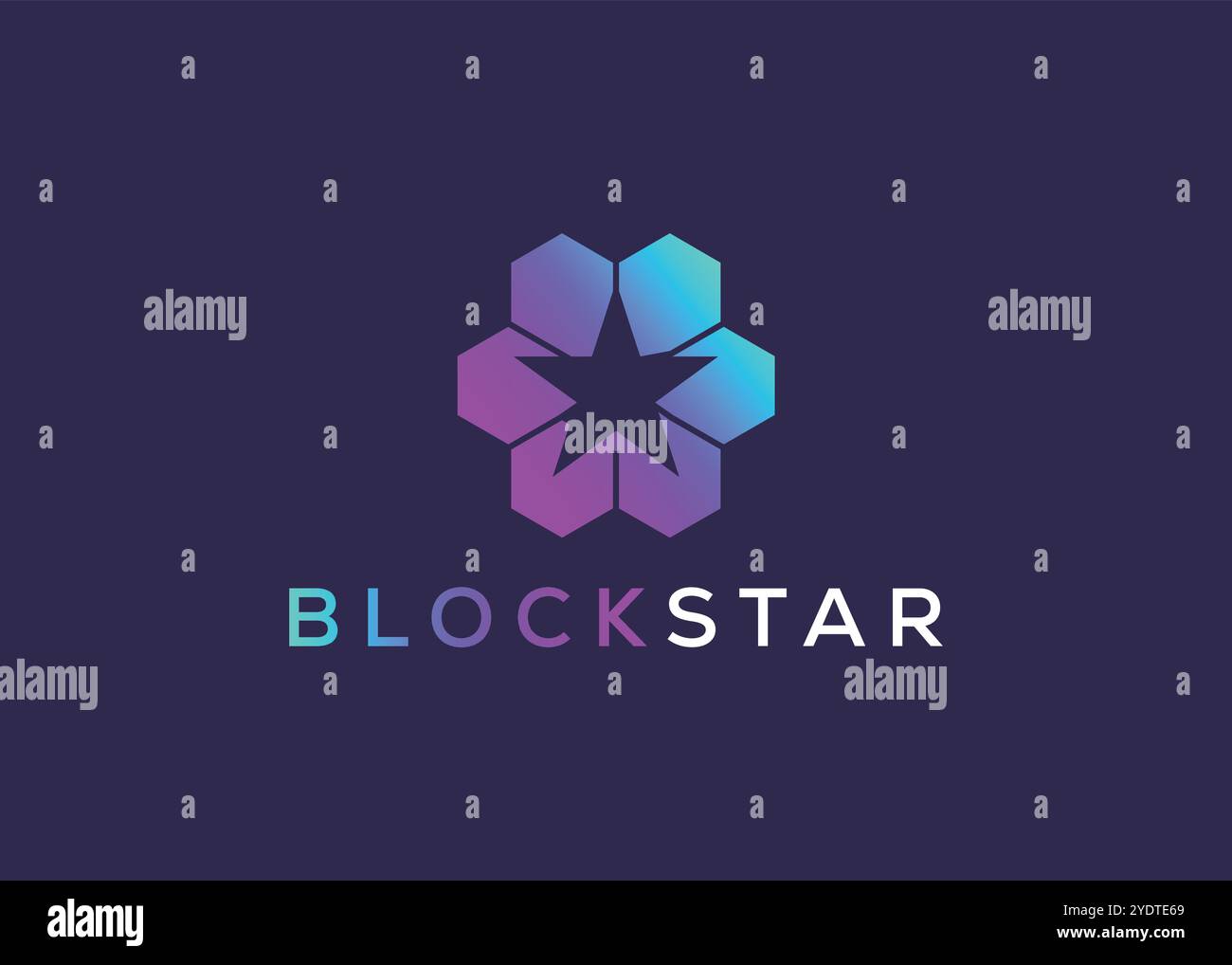 Creative and innovative block star logo design Stock Vector Image & Art ...