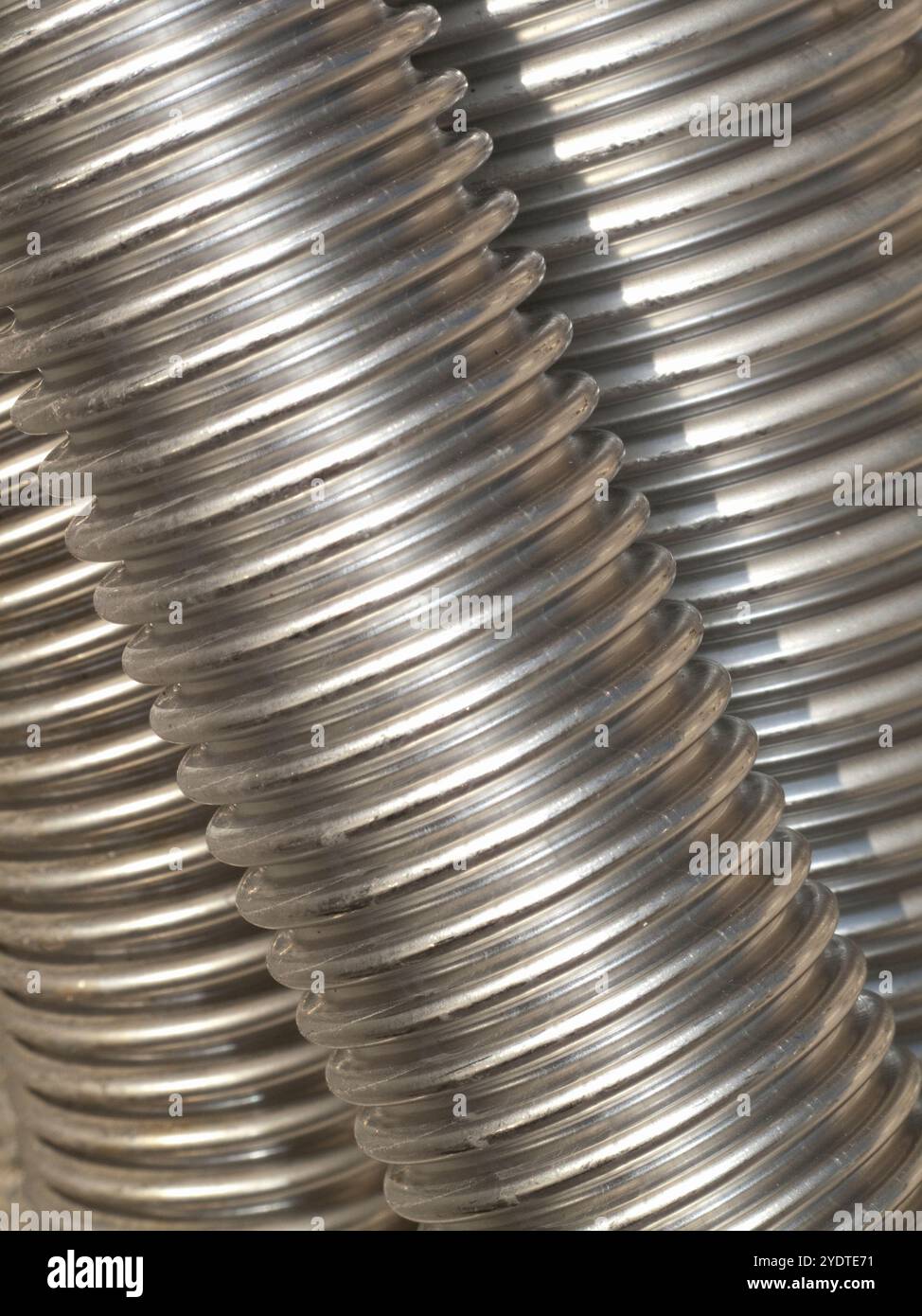 Flexible tube in aluminium Stock Photo - Alamy