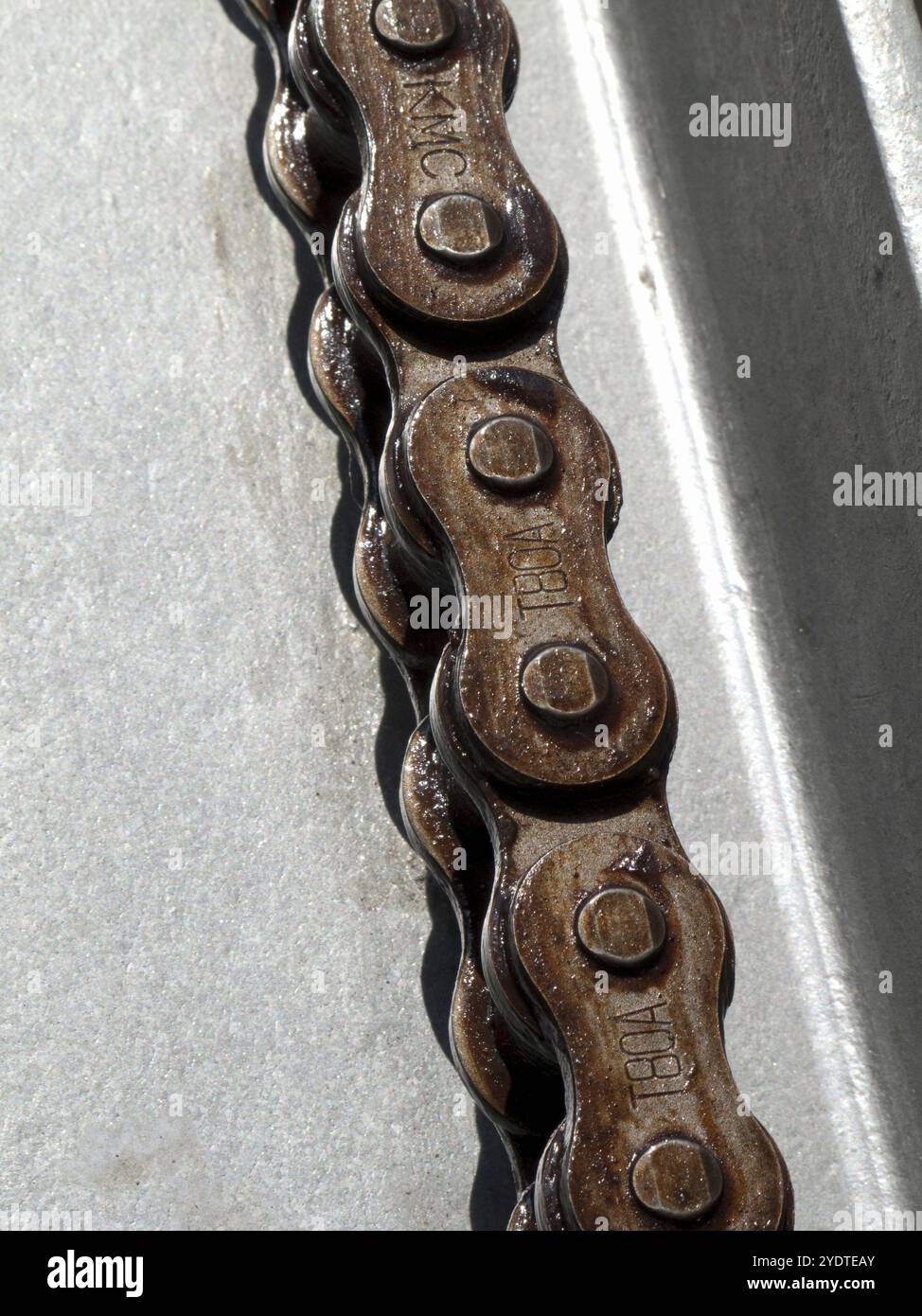 Large chain of lift parking spaces Stock Photo - Alamy