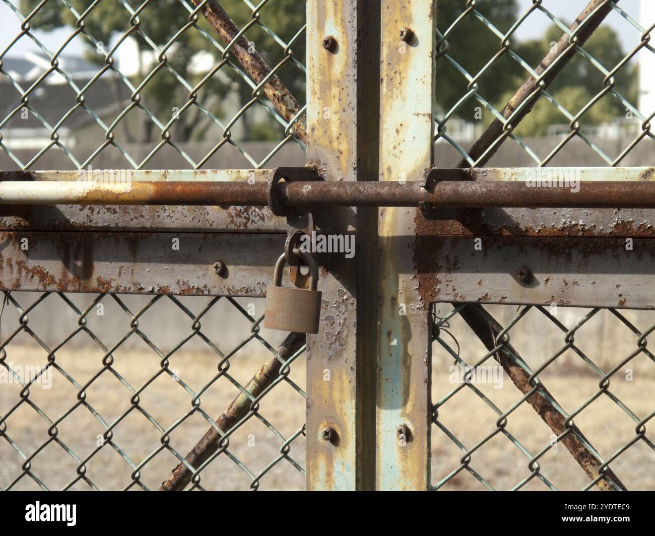Key on wire mesh Stock Photo - Alamy