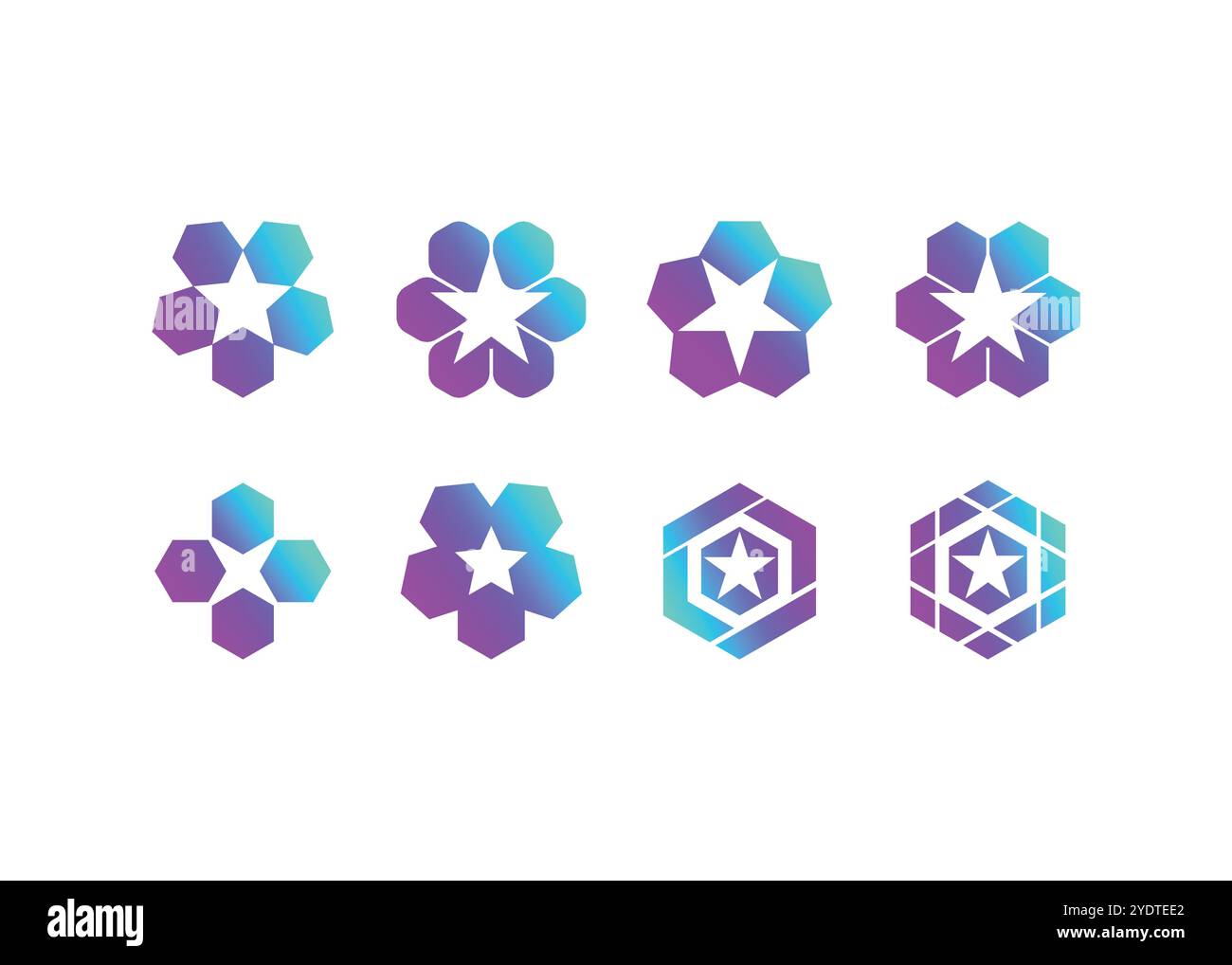 Creative and innovative block star logo design Stock Vector Image & Art ...