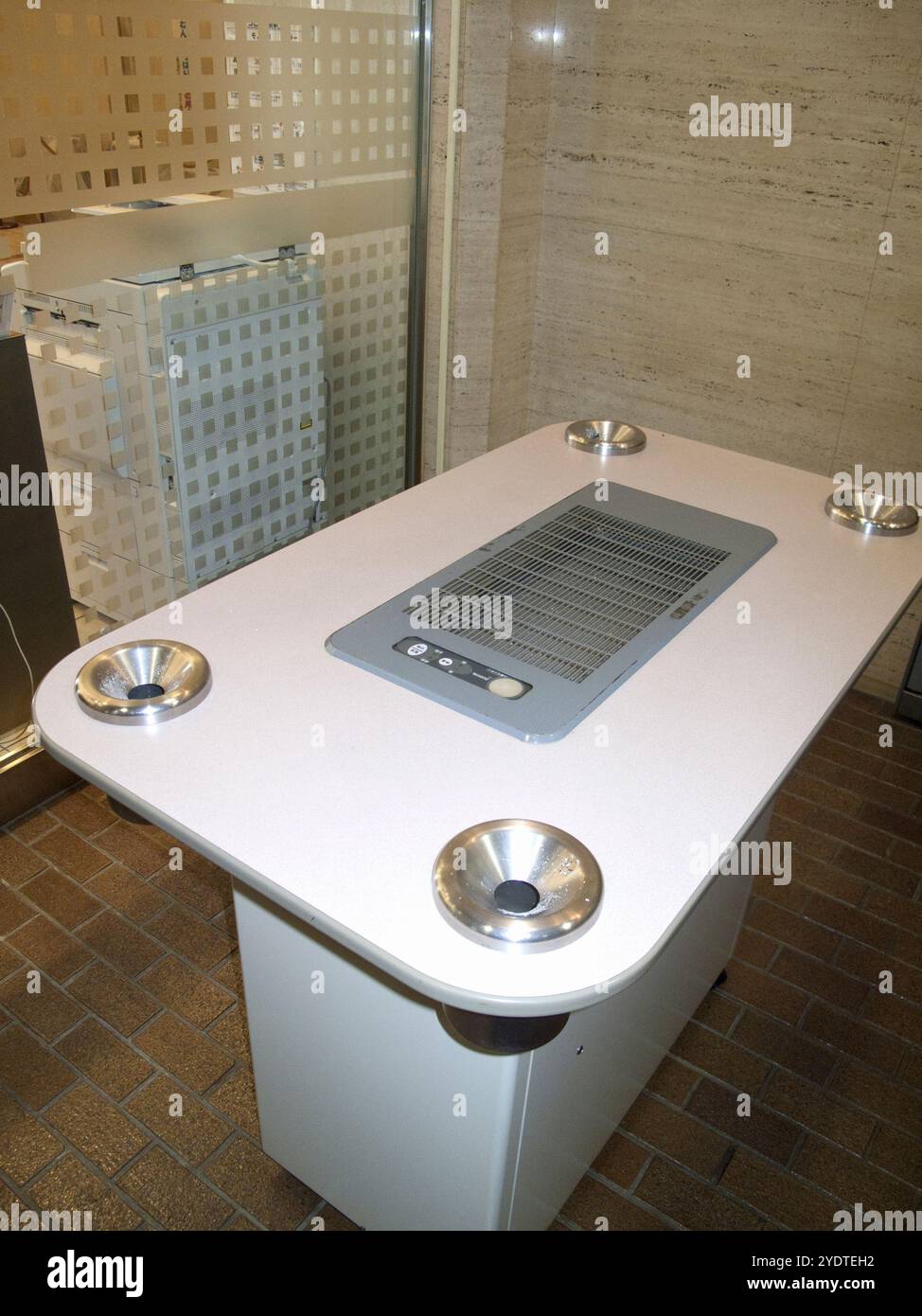 Smoke evacuation system in an isolated smoking room Stock Photo - Alamy