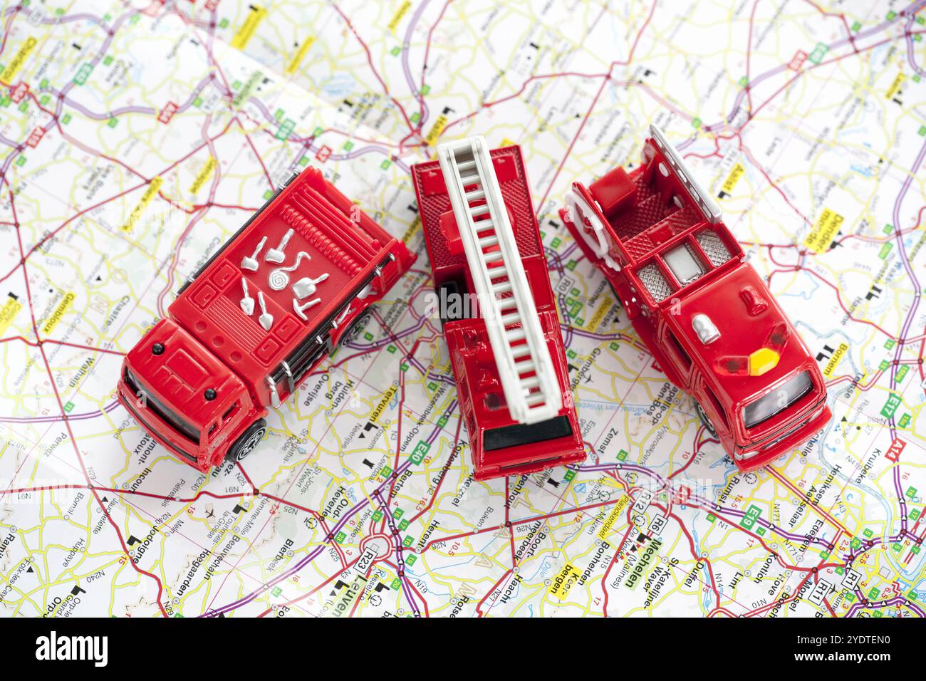 Minicars of fire engines Stock Photo - Alamy