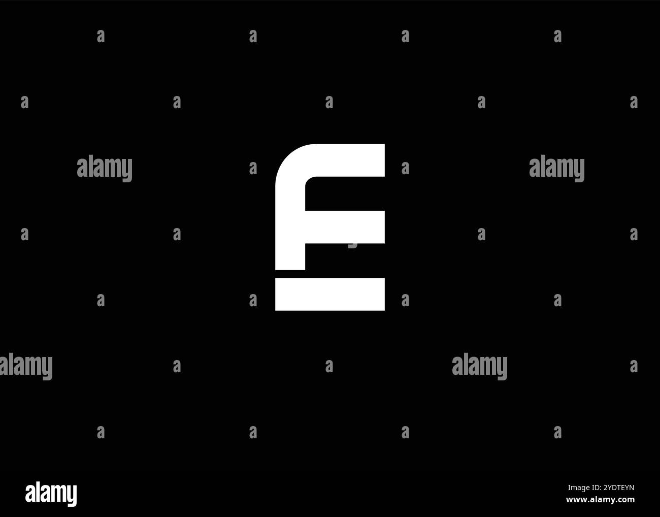 Modern f logo hi-res stock photography and images - Alamy