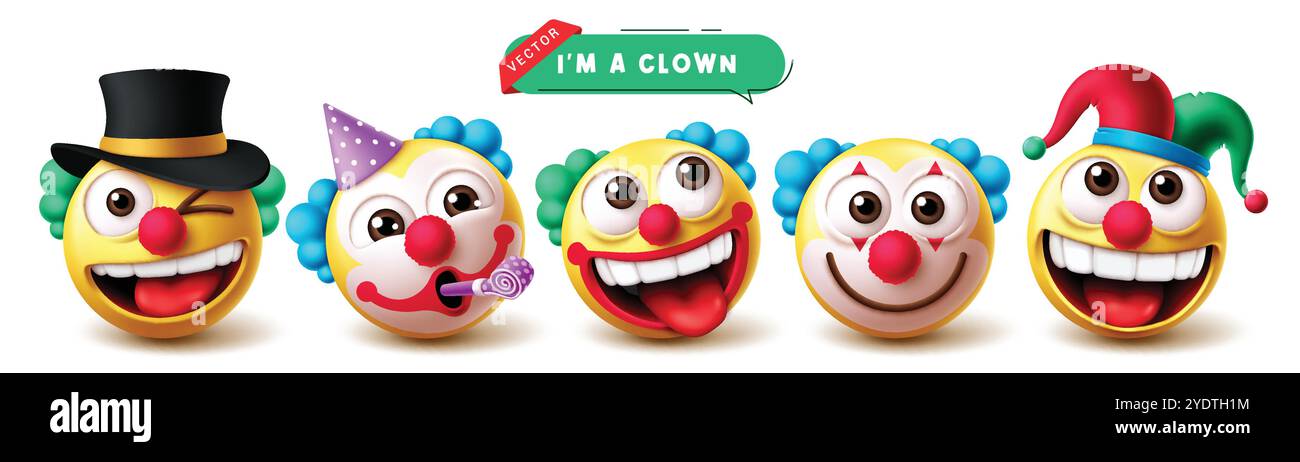 Clowns in costume Cut Out Stock Images & Pictures - Alamy