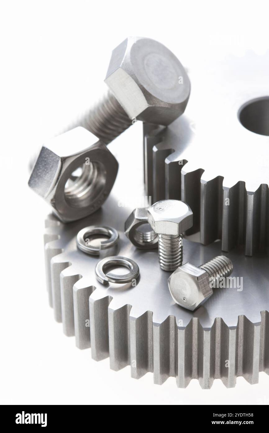 Gears and screws Stock Photo - Alamy