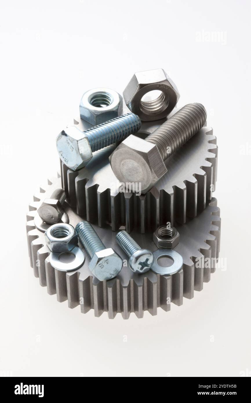 Gears and screws Stock Photo - Alamy