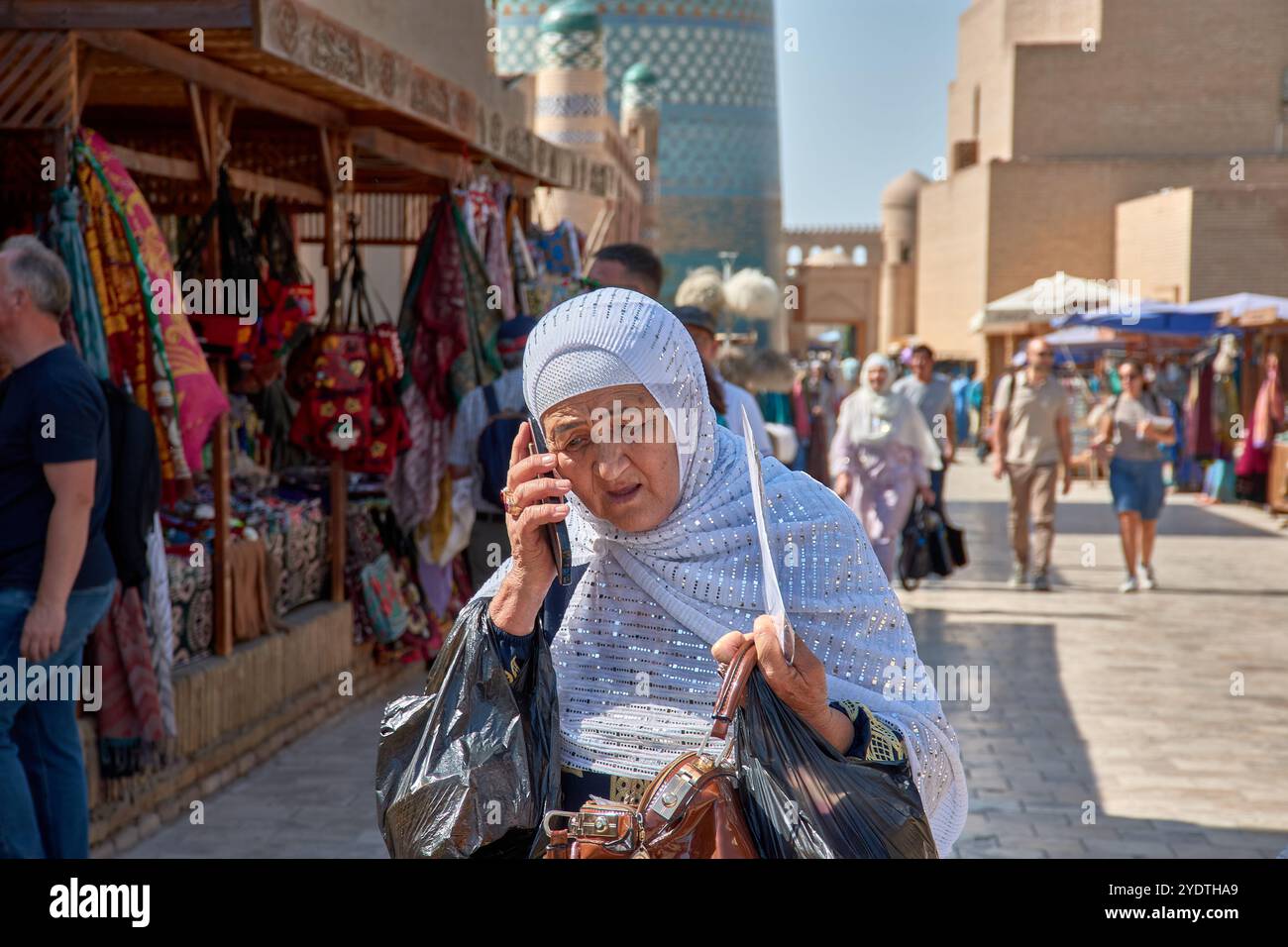 Khiva uzbekistan september senior uzbek hi-res stock photography and ...